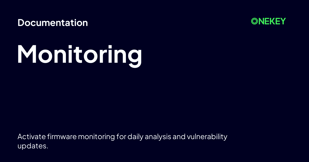 Monitoring - Documentation