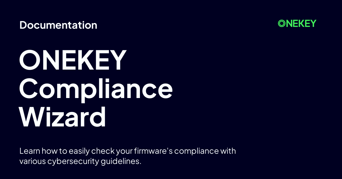 ONEKEY Compliance Wizard - Documentation