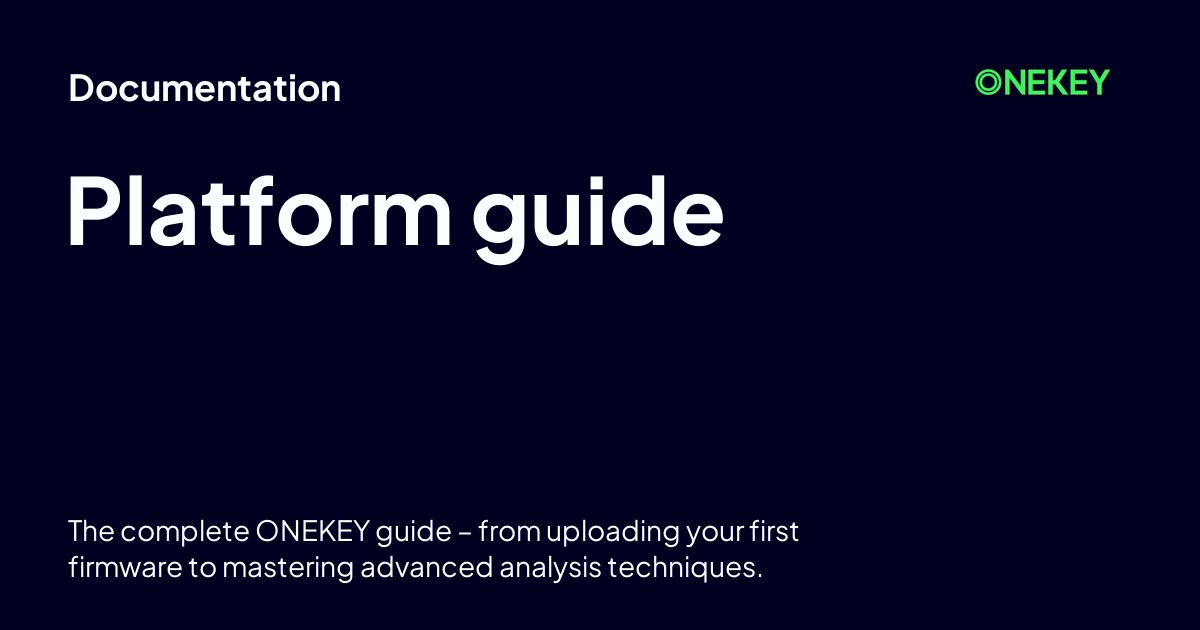 Platform Guide Documentation